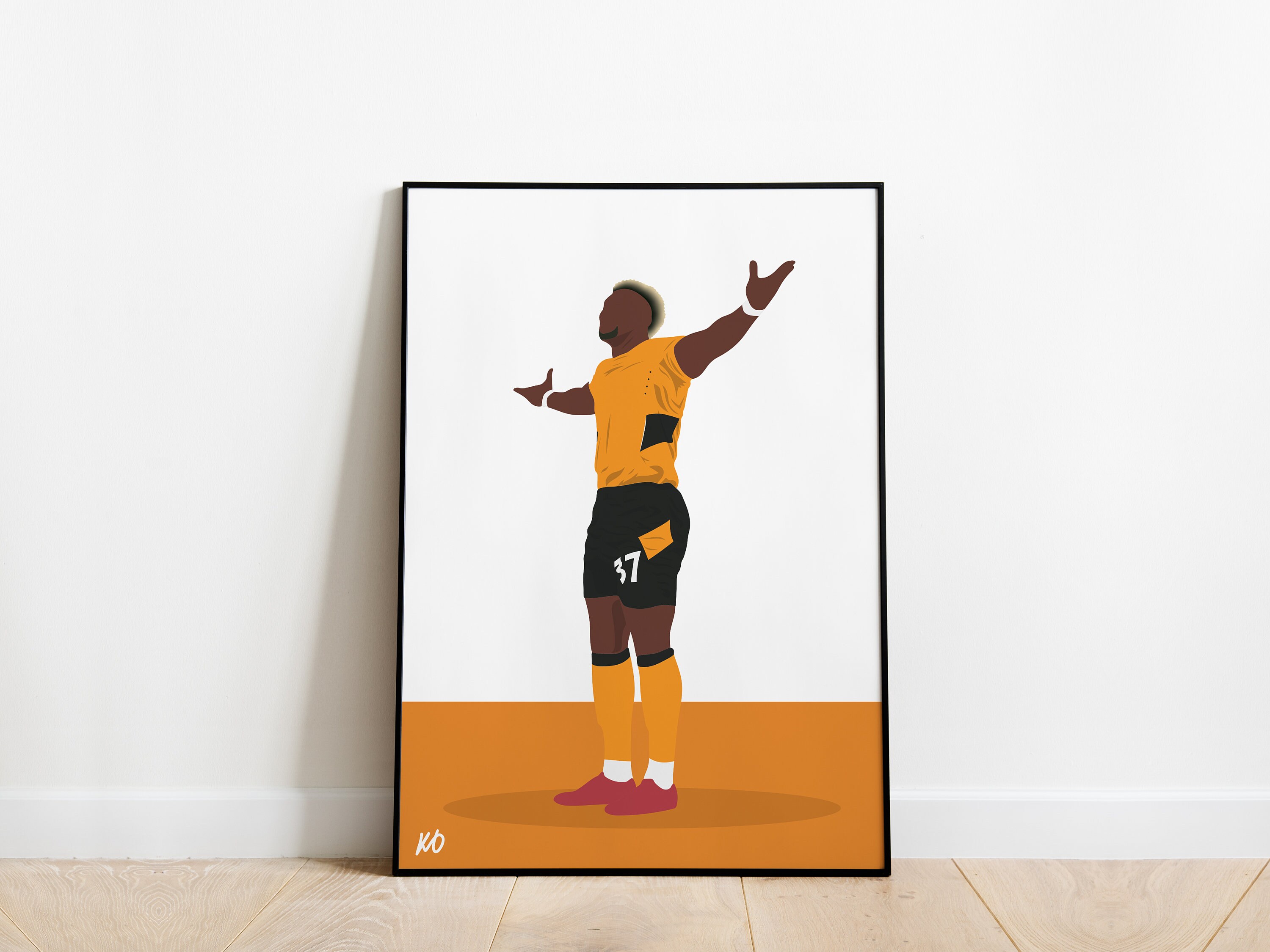 Adama Traore Wolves Football Poster Print A3 / A4 / A5 Wall - Etsy