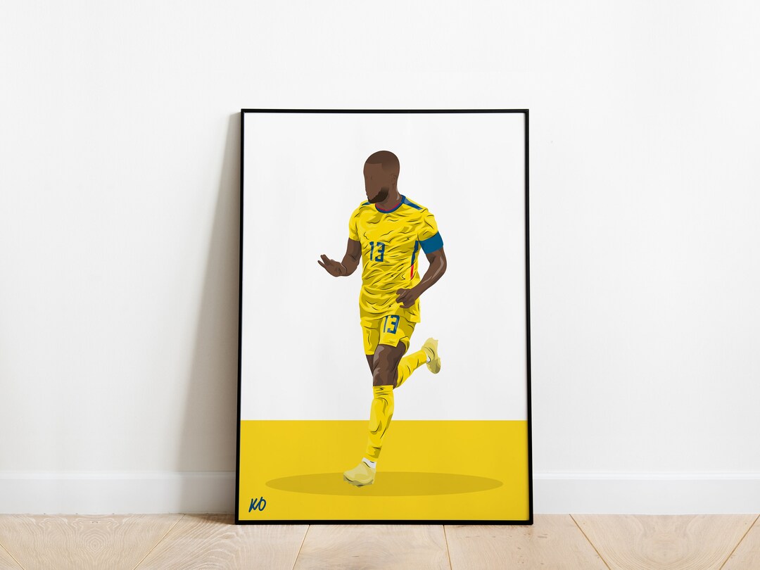 Enner Valencia Ecuador World Cup Football Poster Print A3 / A4 - Etsy