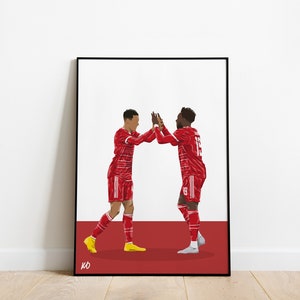 Alphonso Davies, Jamal Musiala Bayern Munich Football Poster Print A3 ...