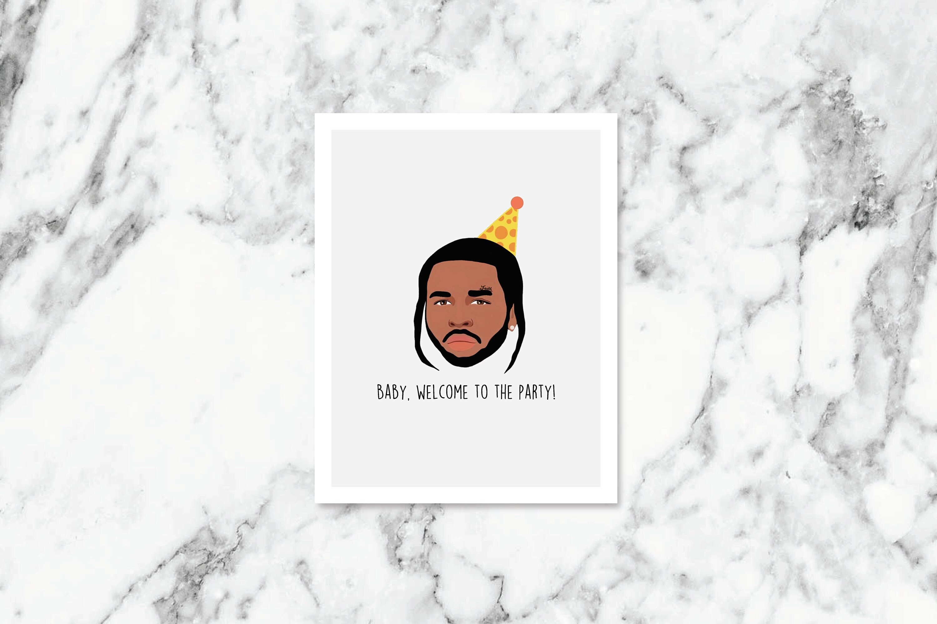 Baby Welcome To The Party Pop Smoke Birthday Card Celebrity Card - Etsy.de