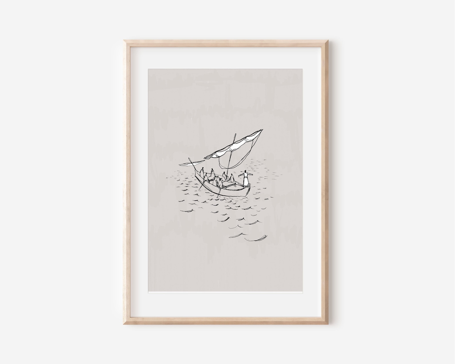 Christian Modern, Jesus Calms Storm Craft, Jesus Calms the Storm Art ...