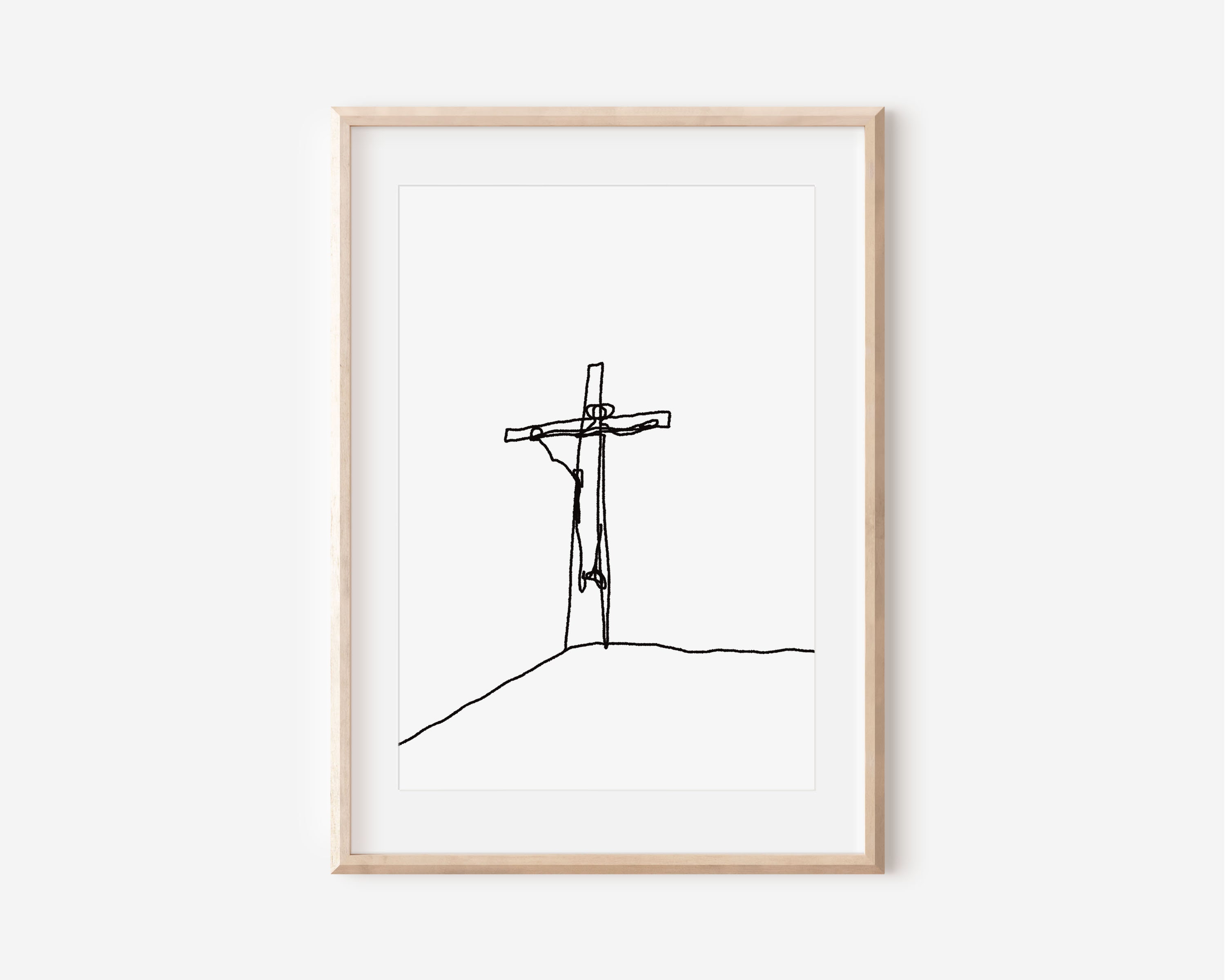 Cross Minimalist, Cross Line Art, Bible Minimalist Art, Jesus Art ...