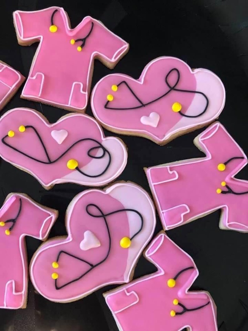 Nurse Cookies 1 Dozen, Thank You Nurse Cookies, Thank You Cookie ...