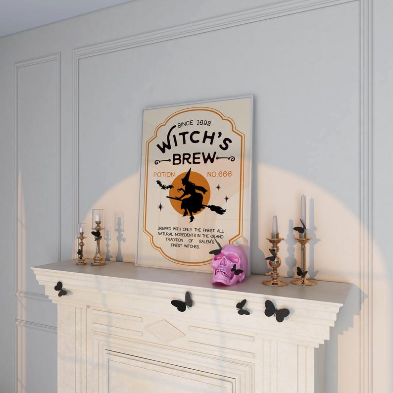 Printable Halloween Witch's Brew | Potion Halloween Print | Spooky Wall ...