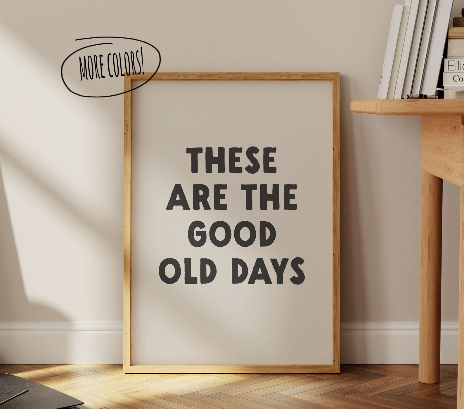 These Are the Good Old Days Quote Poster | Nostalgic Retro Typography ...