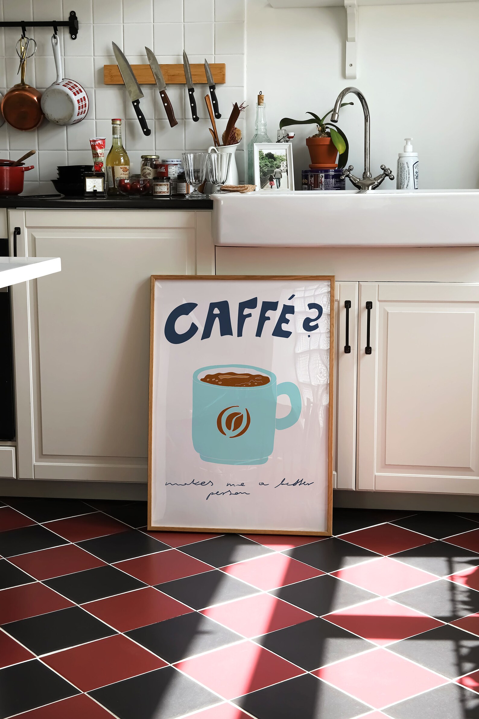 Hand Drawn Coffee Poster | Modern Kitchen Wall Art (digital Download ...