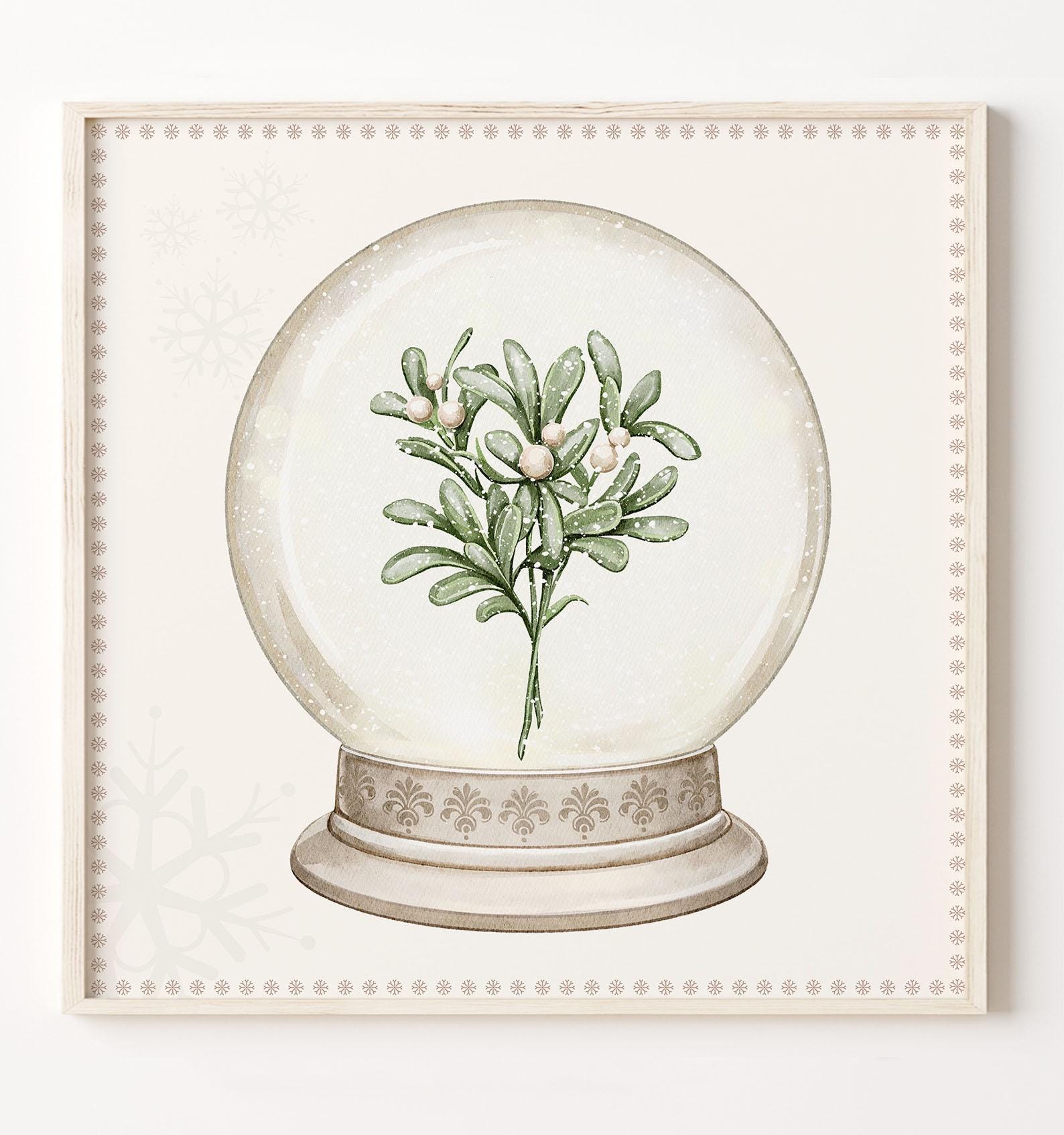 Printable Christmas Set of 4 Square Posters | Merry Christmas Print ...