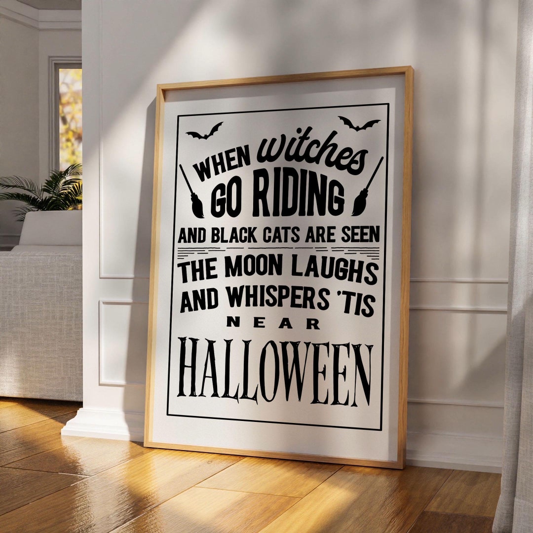 Printable Halloween Witch's Magic Spells Art | Potion Halloween Print ...