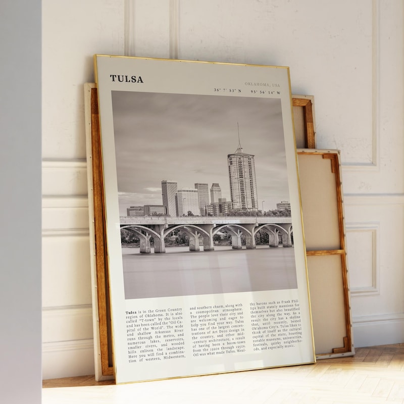 Tulsa Skyline - Etsy