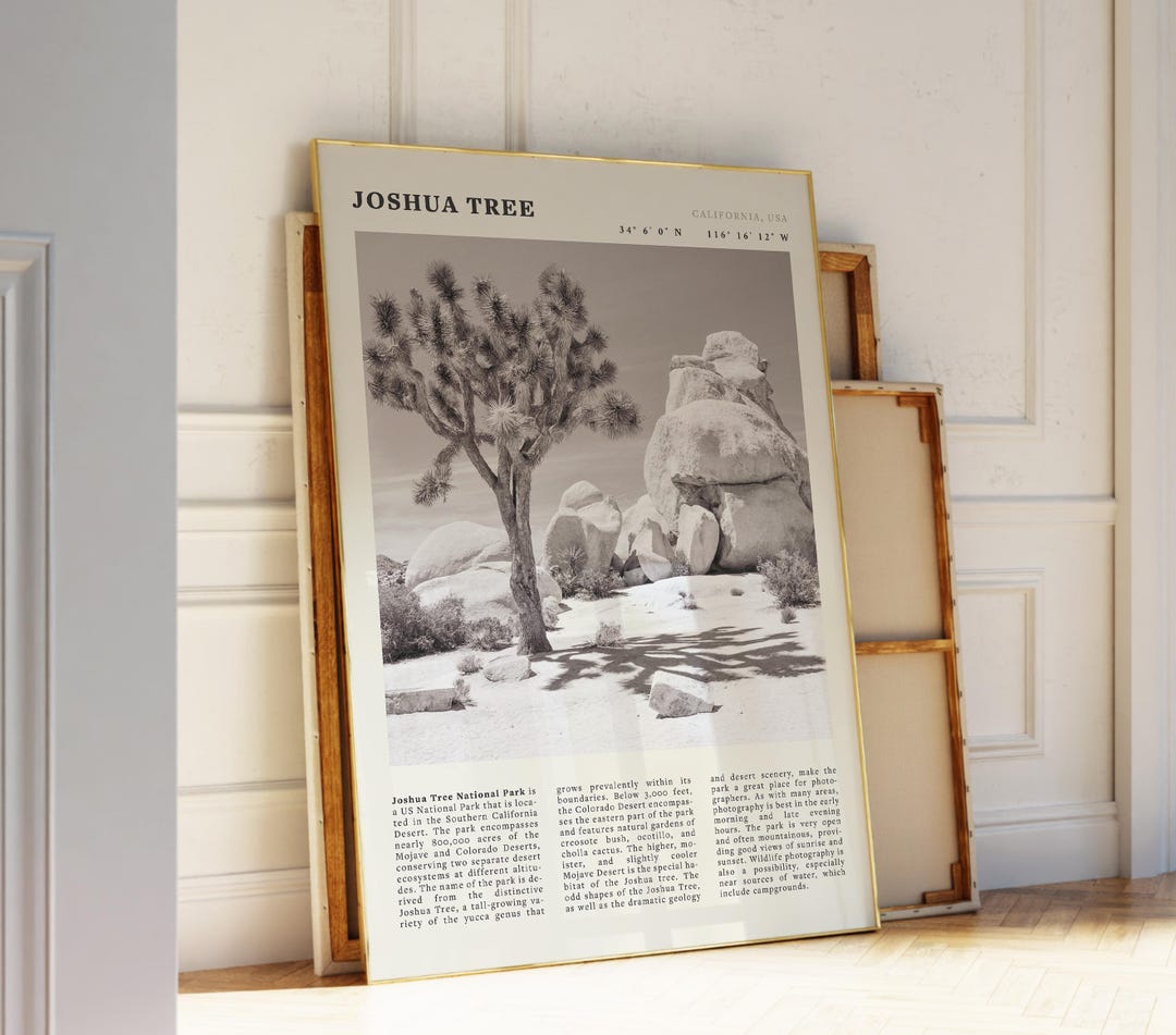 Printable Joshua Tree Poster | California Desert Wall Art | Perfect ...