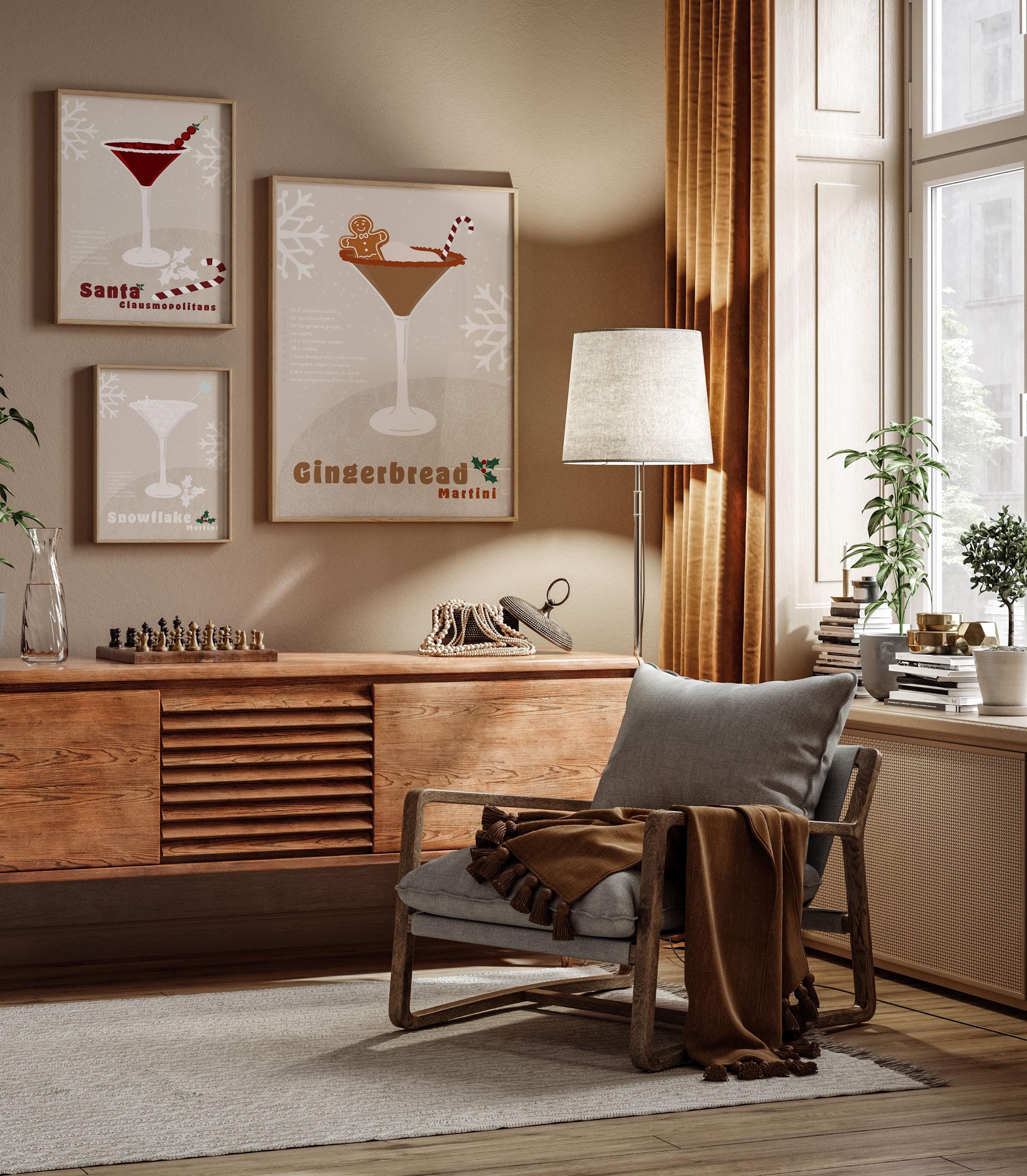 Printable Christmas Cocktails Gallery Set of 3 | Festive Cheers Print ...