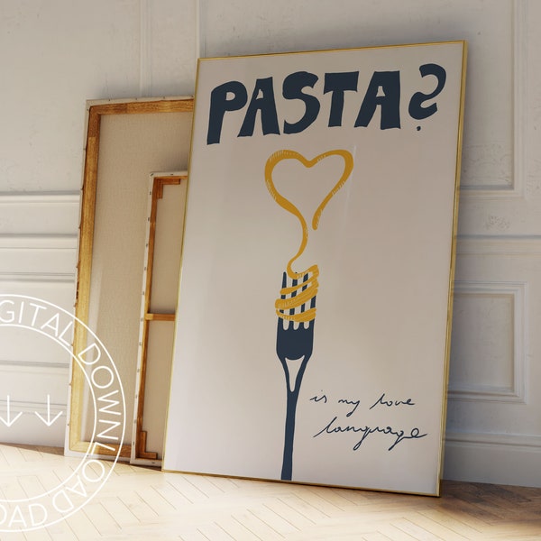 Pasta Poster - Etsy