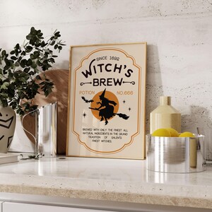 Printable Halloween Witch's Brew | Potion Halloween Print | Spooky Wall ...