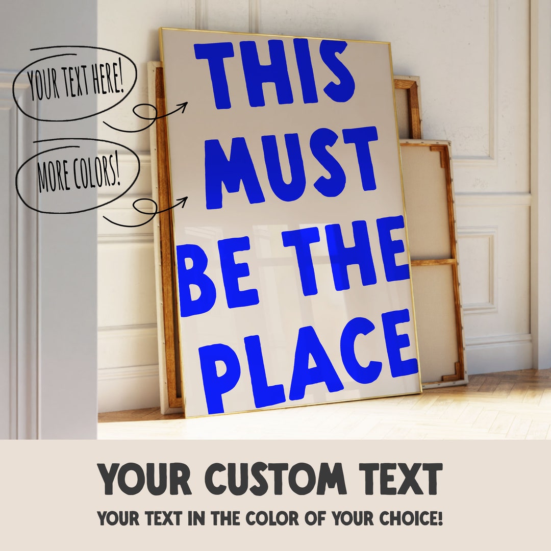 Printable Custom Quote Poster | Personalized Retro Classic Font Print ...