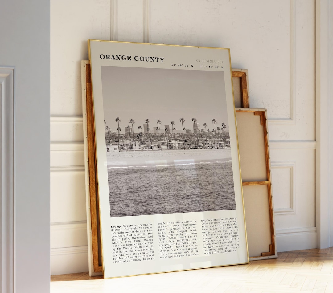 Printable Orange County Print | California Coastal Wall Art | Ideal ...