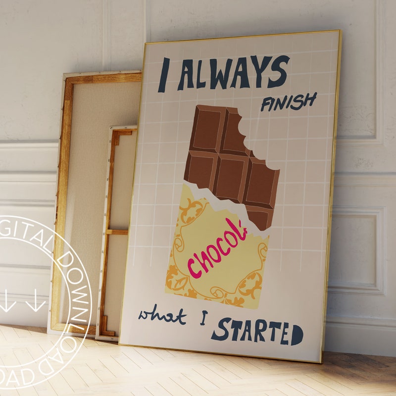 Chocolate Poster - Etsy