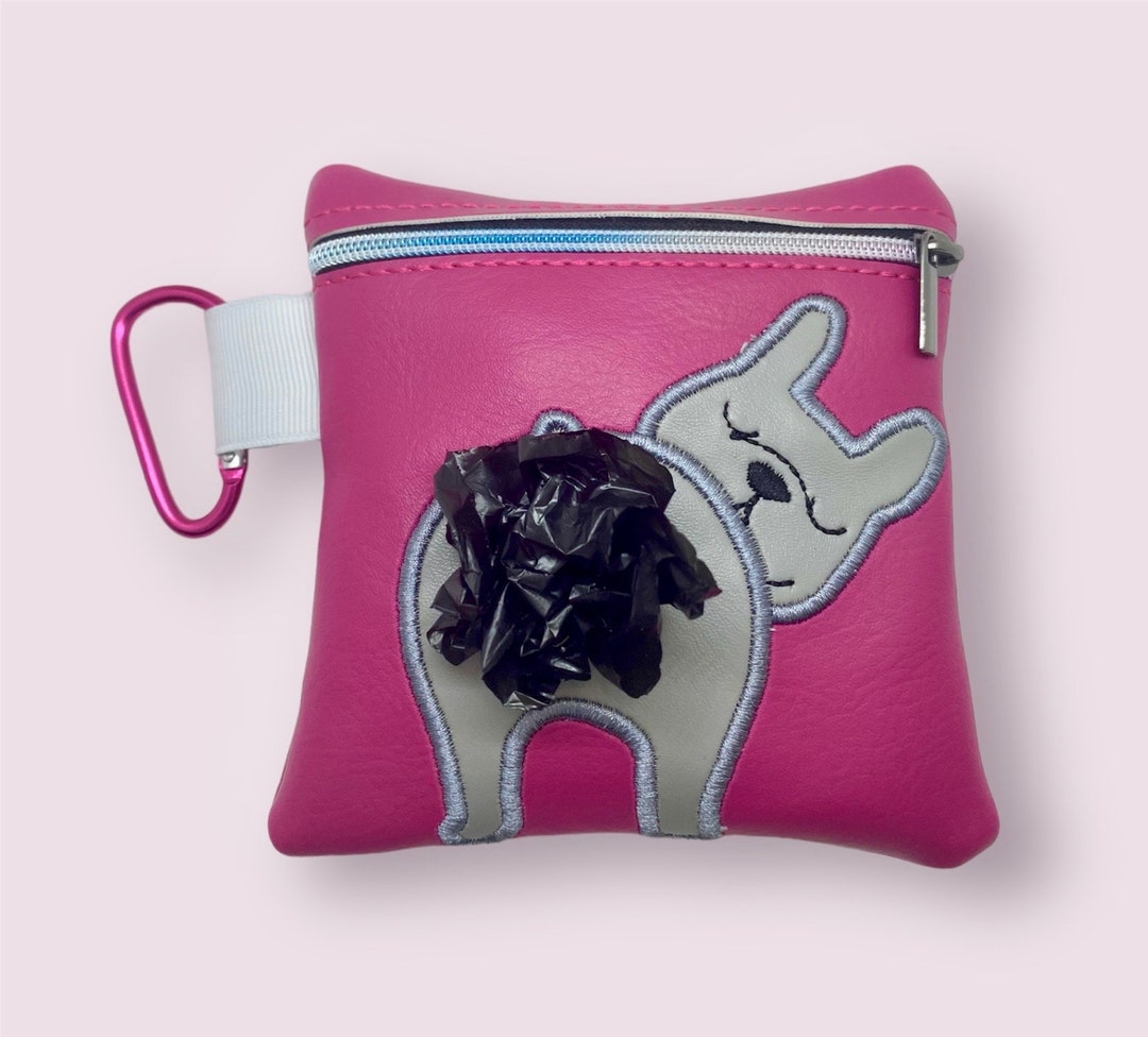 Frenchie, French Bulldog Poo Bag Holder, Blue Frenchie, Poo Bag ...