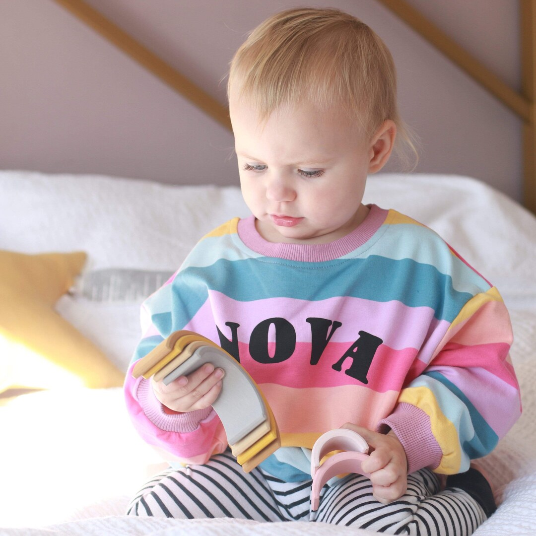 Personalised Name Gift Kid s Pastel Rainbow Jumper Etsy UK personalised-name-gift-kid-s-pastel-rainbow-jumper-etsy-uk