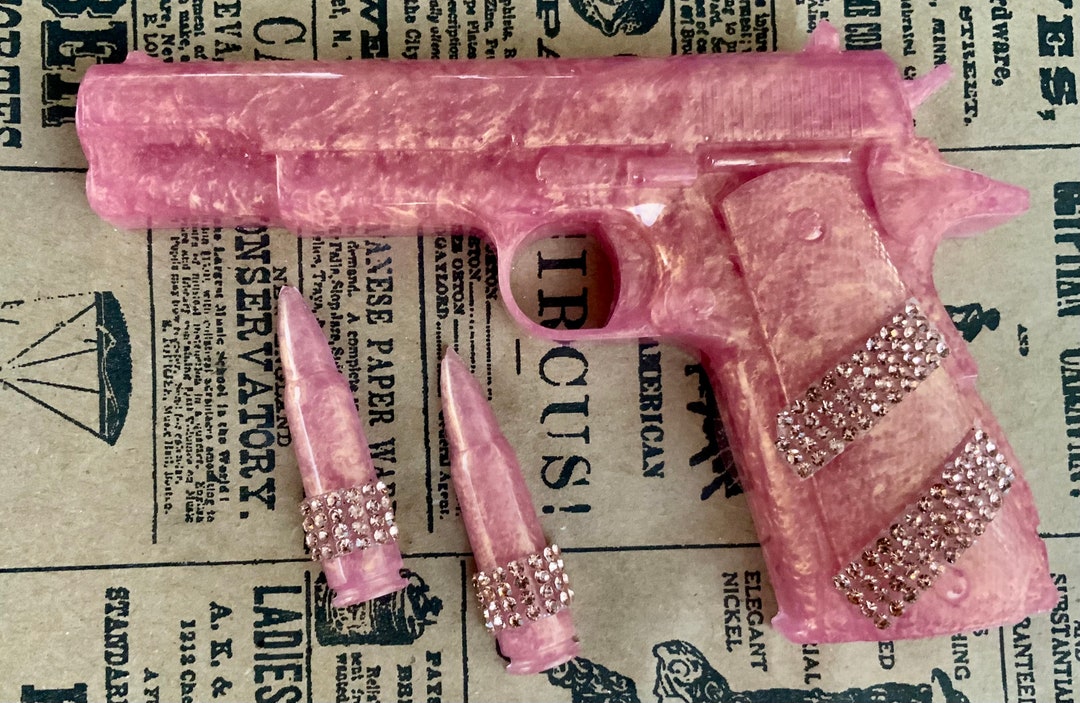 Rose Gold Bling Pistol ETSY Gun Fun Gun Rose Gold Decorative - Etsy