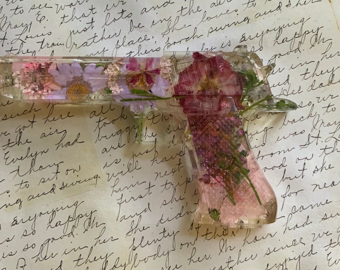 Pretty Poison Gun Floral Pistol Gun Model Faux Gun Pistol Replica ETSY ...