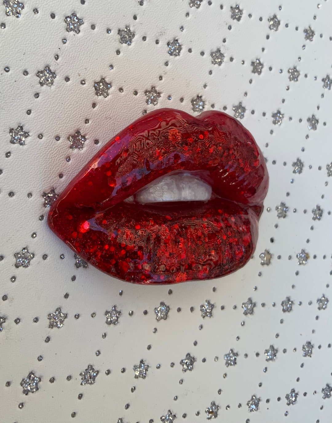 Nope Not Resin Lips Large Red Lips Smile Fridge Magnet Vanity Decor ...