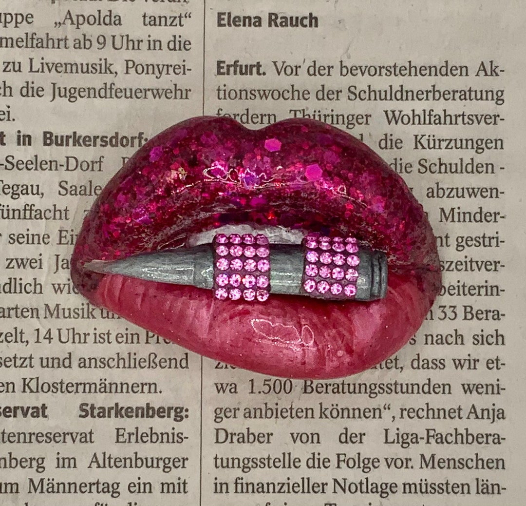 Candy Land Resin Lips Ombre. Lips Fridge Magnet Vanity Decor Lips Decor ...