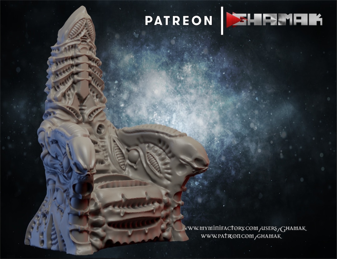 Alien Throne Chair by Ghamak - Etsy