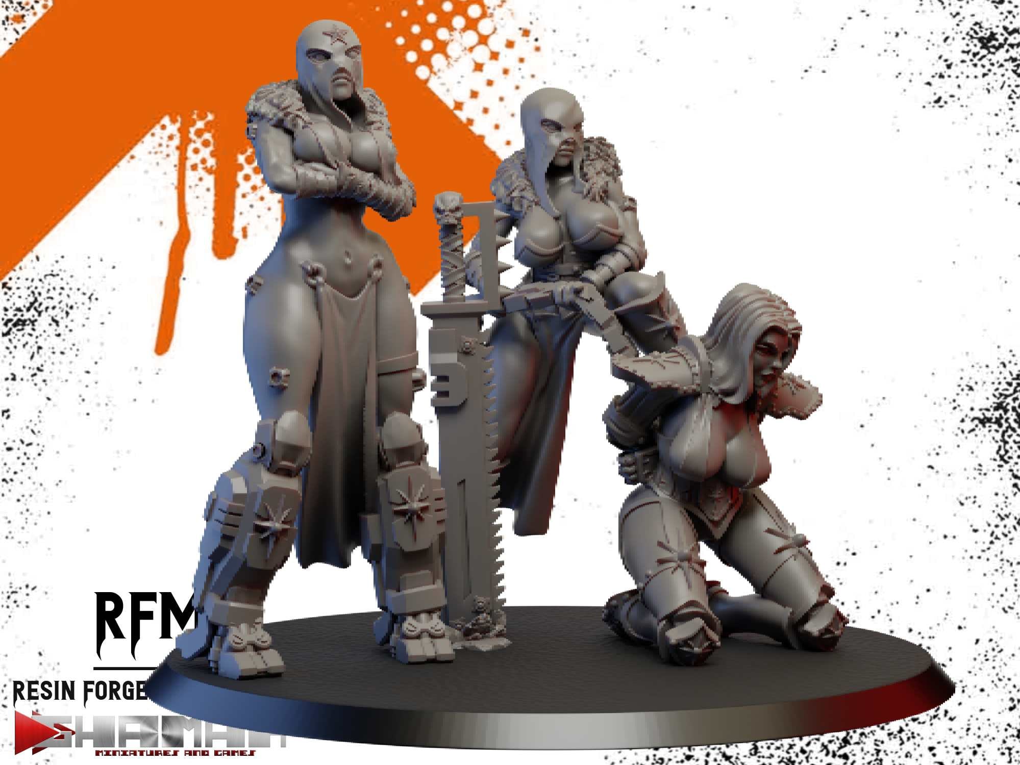 Battle Sisters Penitent Pinup Repentia Adeptus Sororitas Etsy 9836