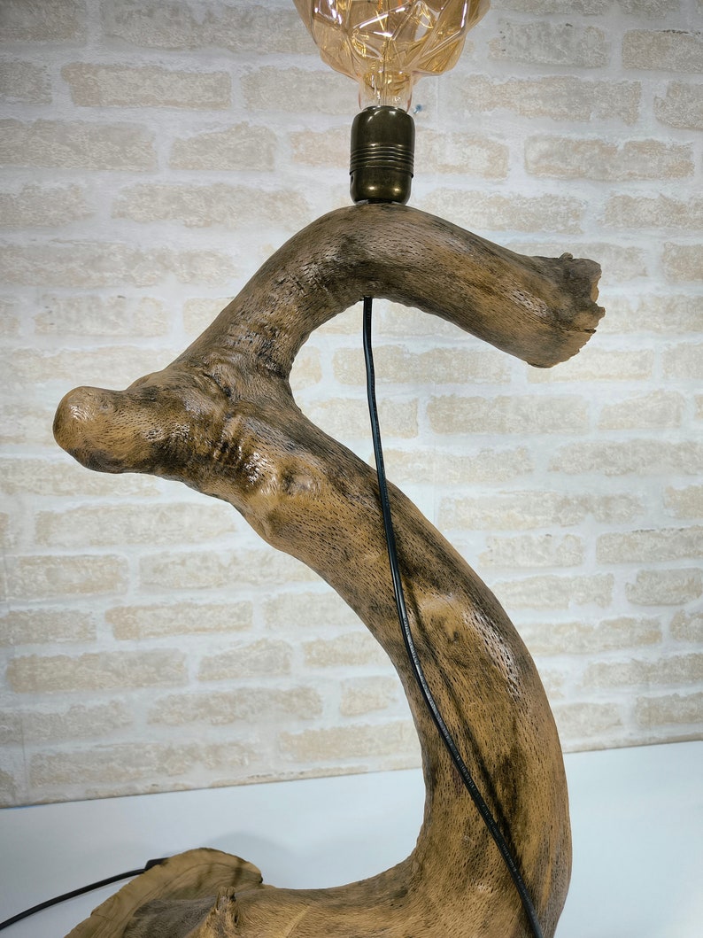 Dragon Lamp Driftwood Table Lamp Natural Root Lamp Mid Century Modern ...