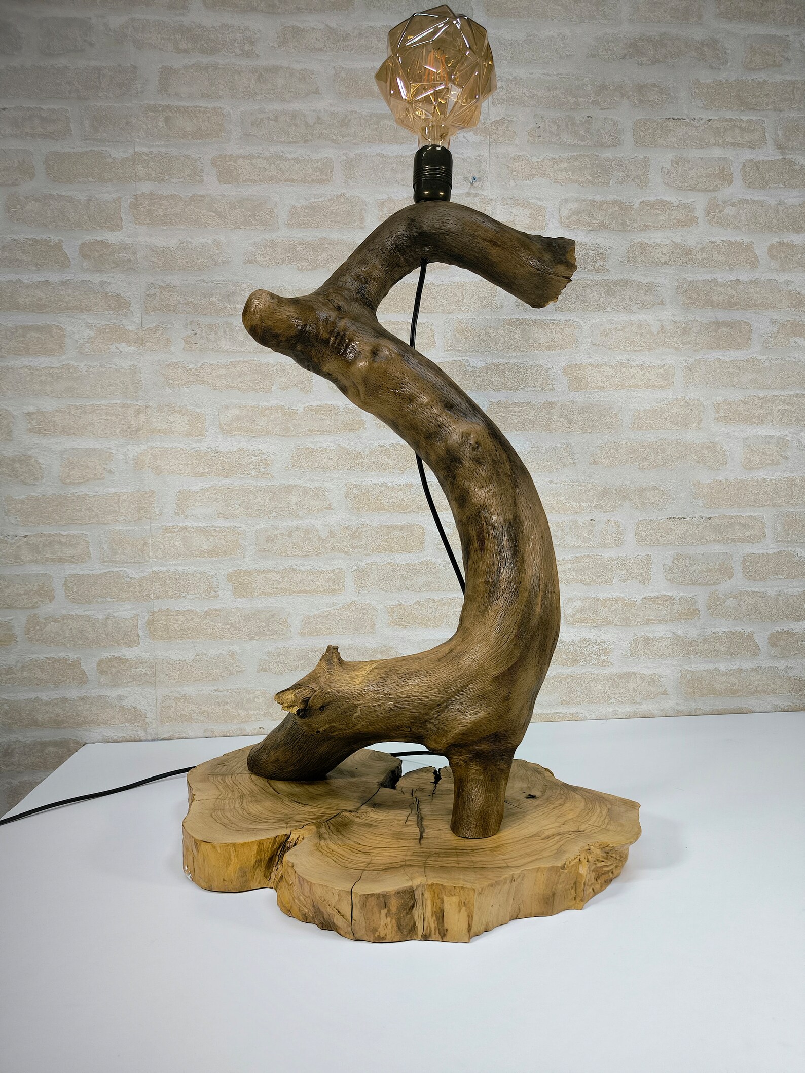 Dragon Lamp Driftwood Table Lamp Natural Root Lamp Mid Century Modern ...