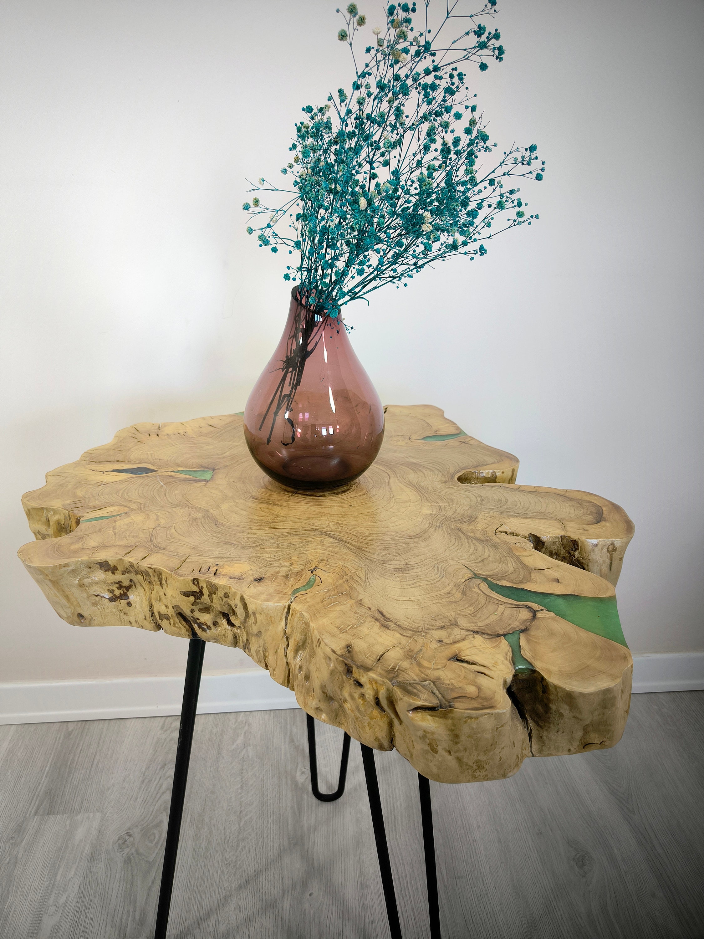 Live Edge Epoxy Coffee Table, Unique Live Edge Epoxy Coffee Table, Rustic Coffee Table, Live ...