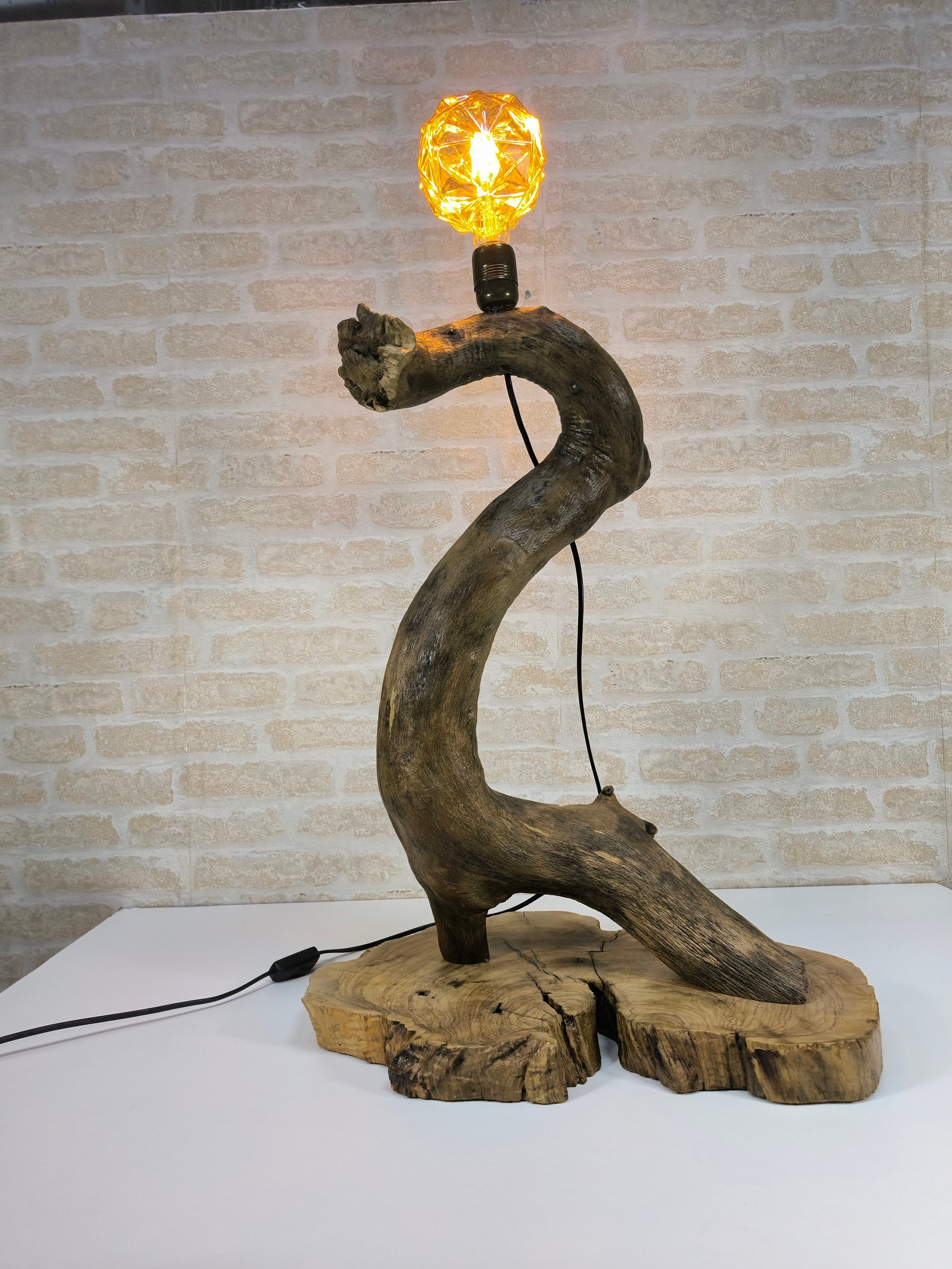 Dragon Lamp Driftwood Table Lamp Natural Root Lamp Mid Century Modern ...