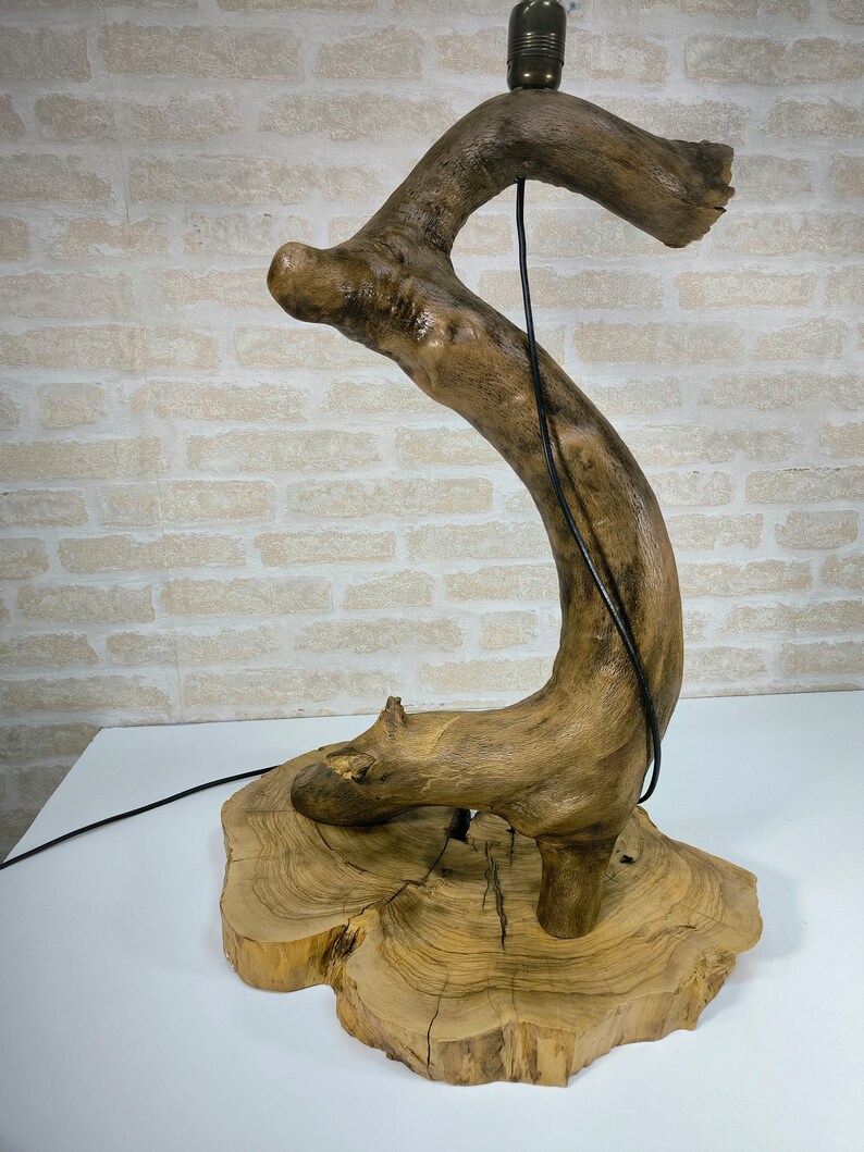 Dragon Lamp Driftwood Table Lamp Natural Root Lamp Mid Century Modern ...