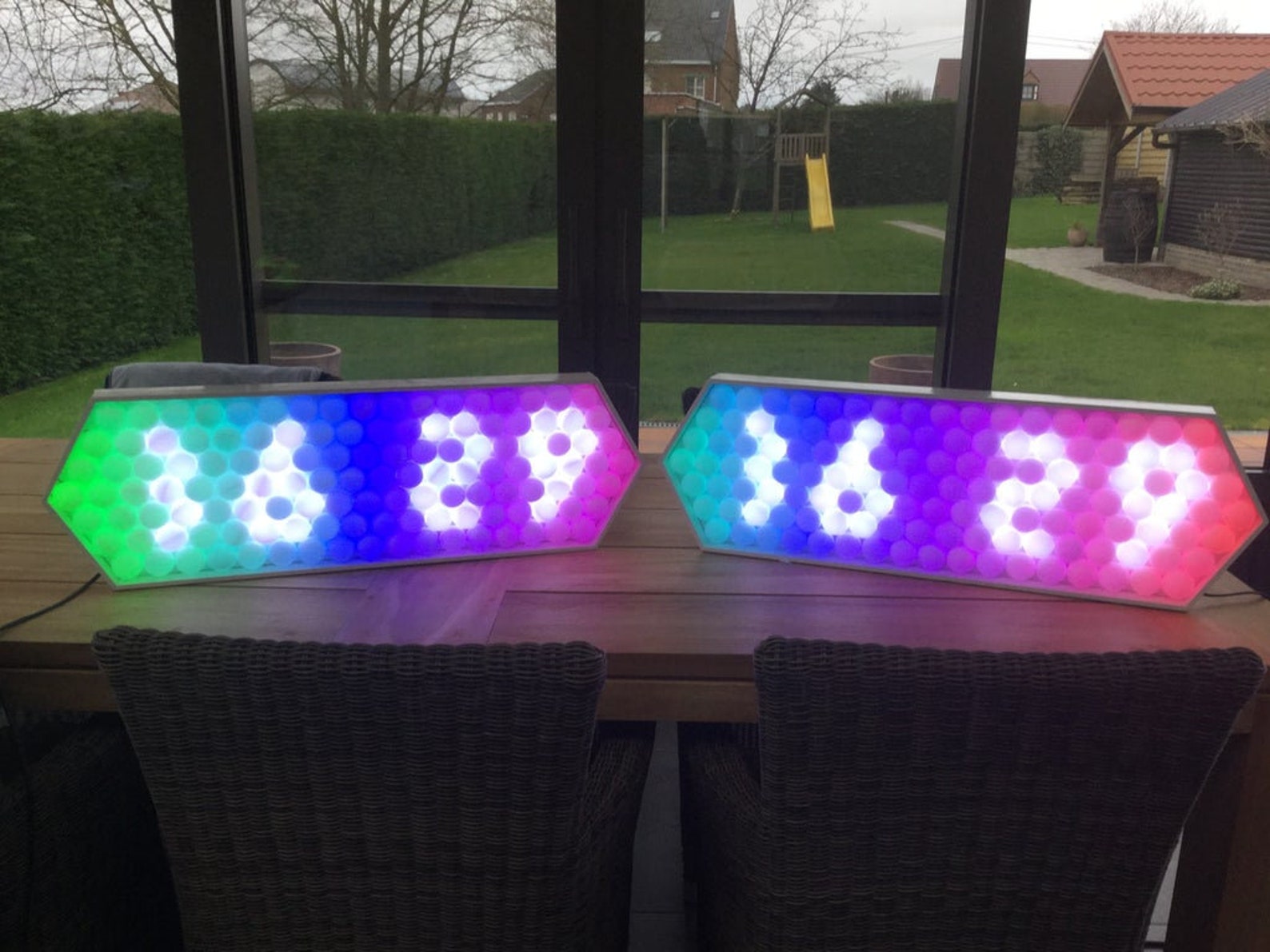 Rgb Led Wall Clock Rgb Clock Rgb Wall Art Animated Rgb Wall Decor