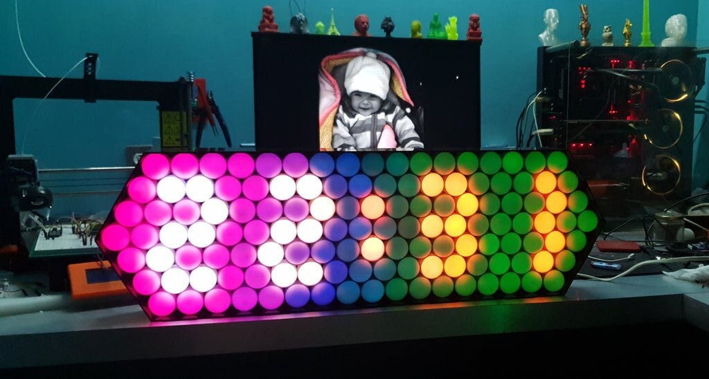 RGB Led Wall Clock, RGB Clock, Rgb Wall Art, Animated Rgb Wall Decor ...