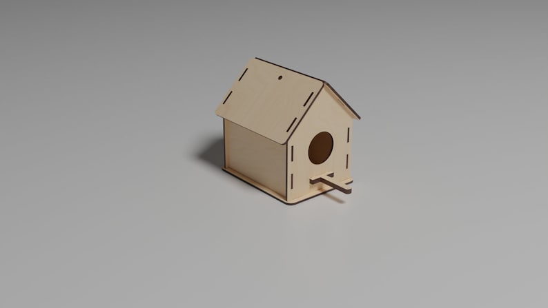 Wood Bird House Laser Cut Files Wooden Digital Download CDR, DXF, SVG ...