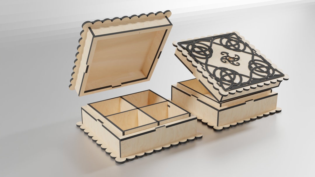 Jewellery Box. 4mm Laser Cut Files SVG, PDF, CDR Digital Product - Etsy