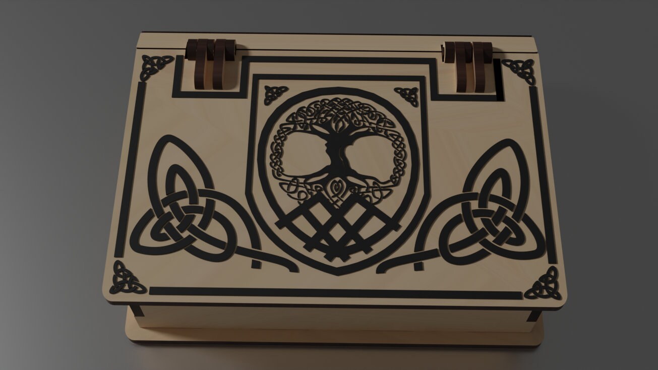 Wood Book Box Svg, Book Box, Laser Cut, Digital Product Cdr/dxf/svg/ai ...