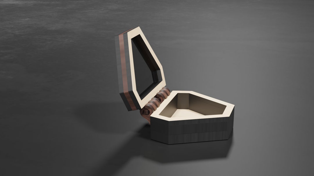 Wood Ring Box, Ring Box for Wedding Ceremony 4mm Laser Cut Files SVG ...