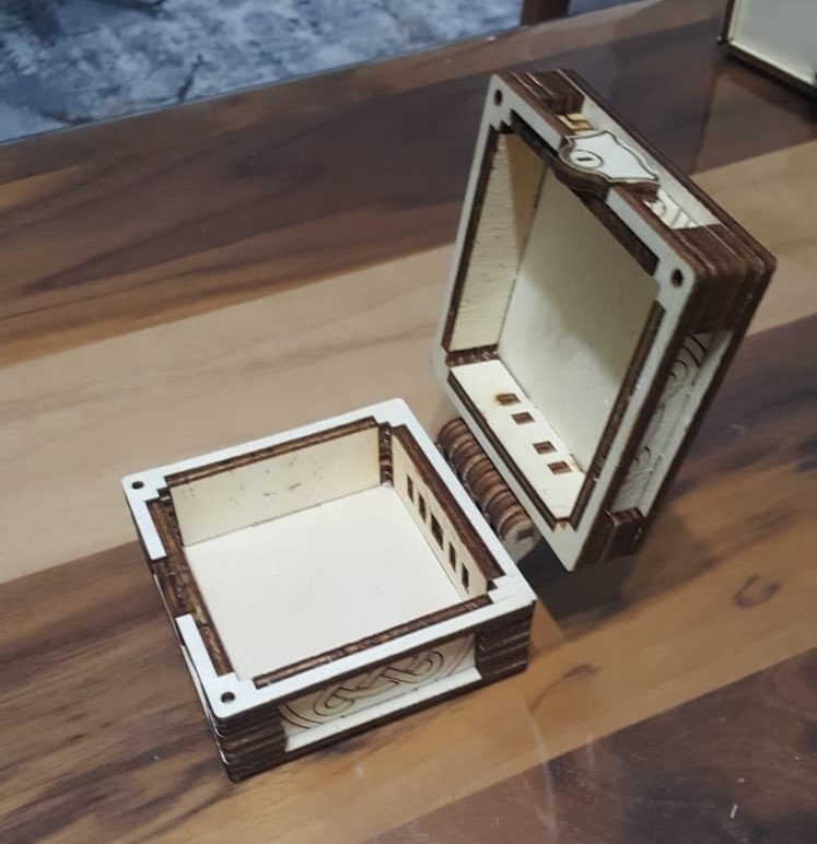 Wood Ring Box, Ring Box for Wedding Ceremony 4mm Laser Cut Files SVG ...