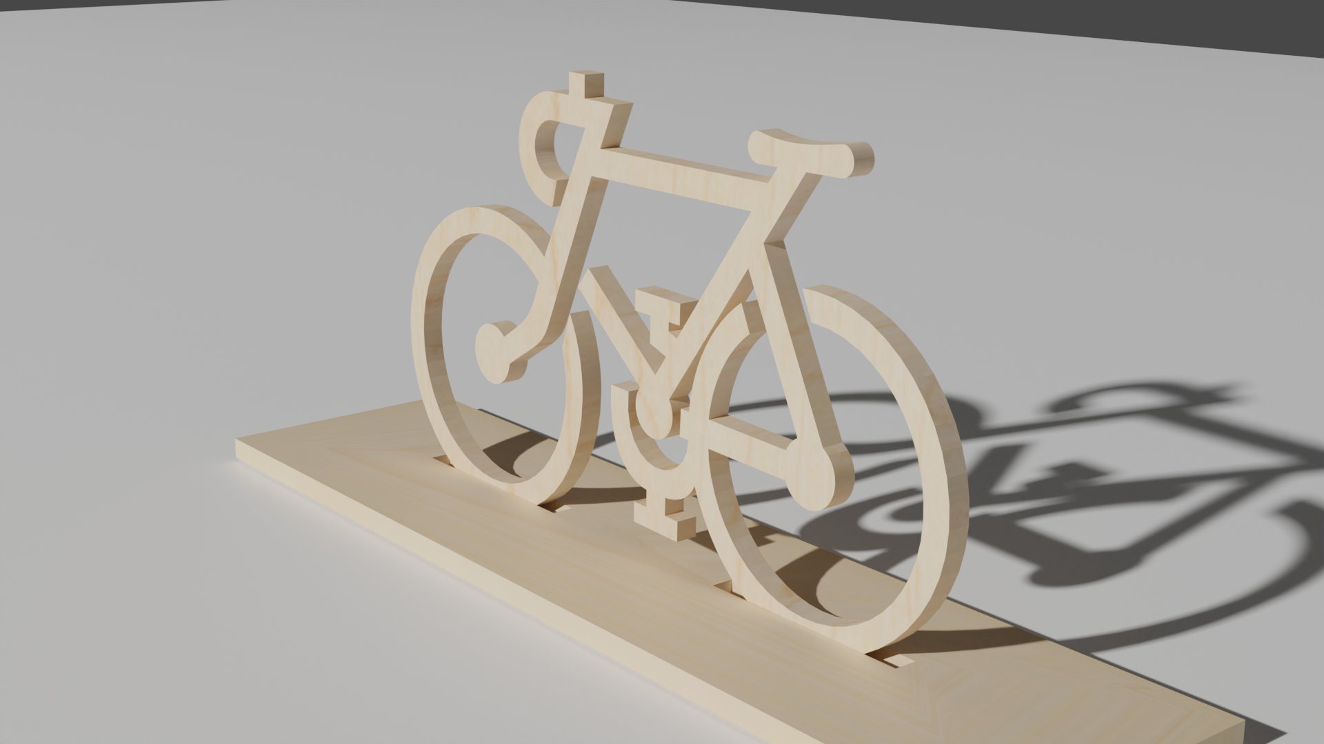Wooden Bicycle Figurine 4mm Laser Cut Files SVG, PDF, CDR Digital ...