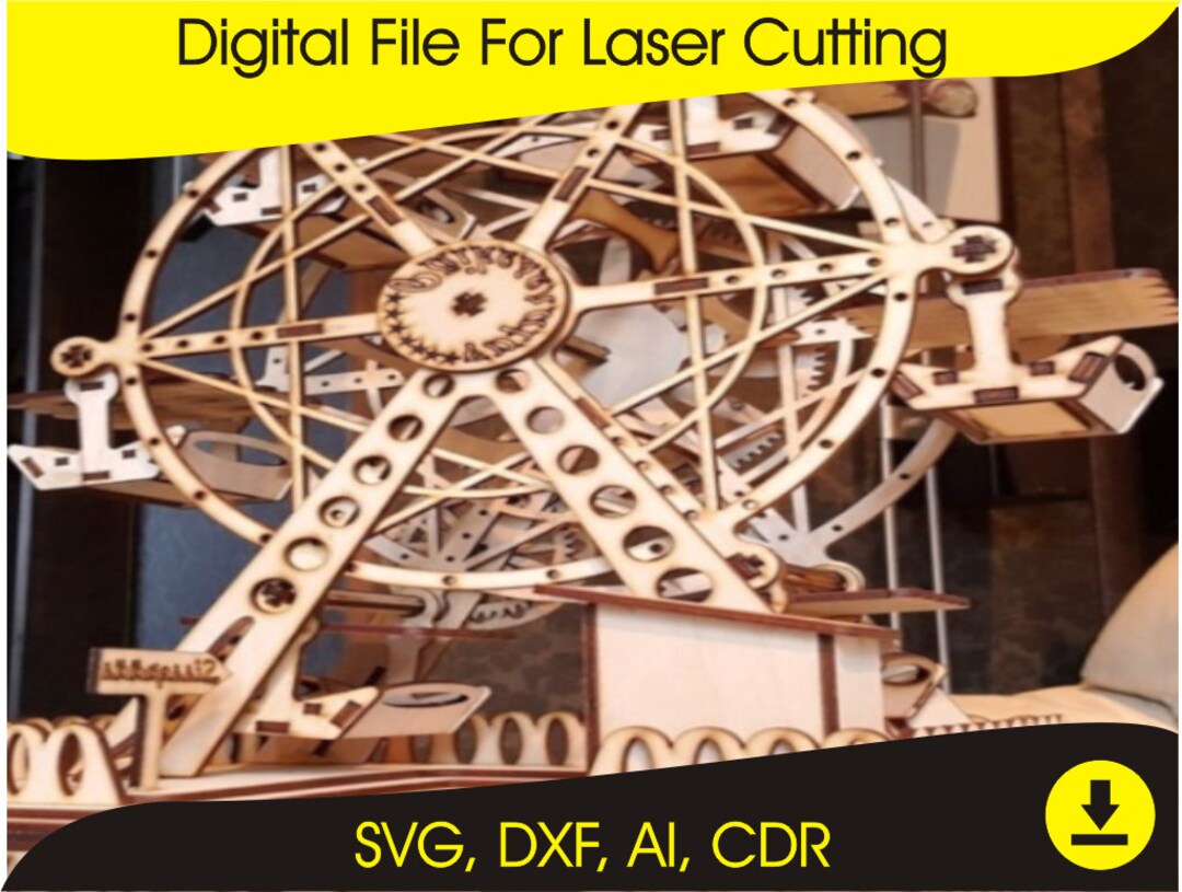 Ferriswhell Instant Download SVG, PNG, Dxf Laser Cut Digital Download ...