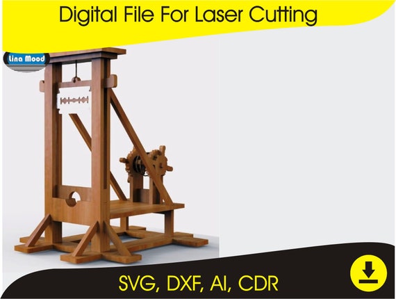 Guillotine Instant Download SVG PNG dxf Laser Cut digital | Etsy