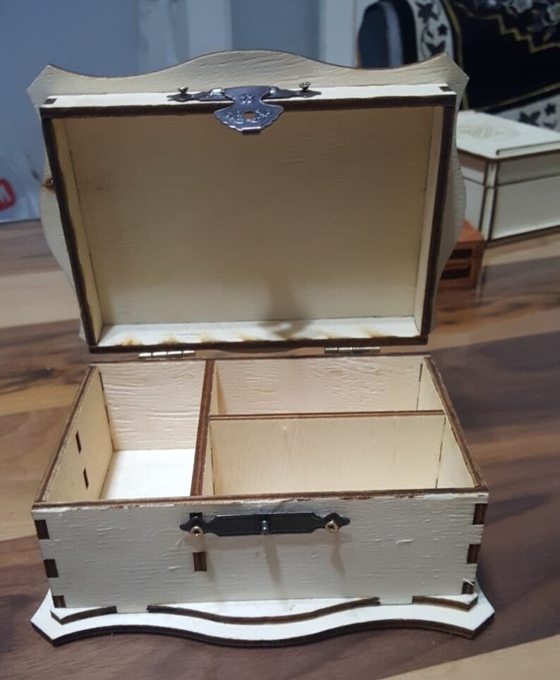 Witchcraft Box Organizer Big Size Woodcraft, 4mm Laser Cut Files SVG ...
