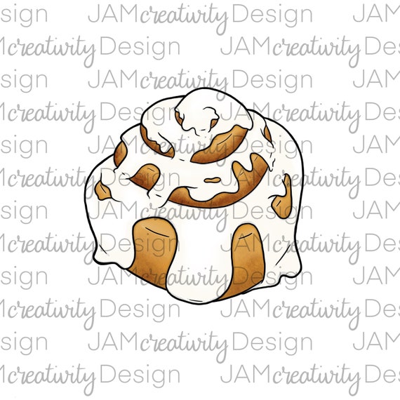 Cinnamon Roll Design Food Printable Food Dessert PNG - Etsy
