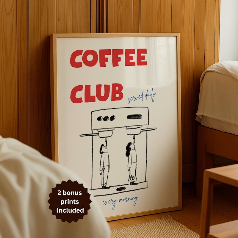 Print Coffee Club - Etsy