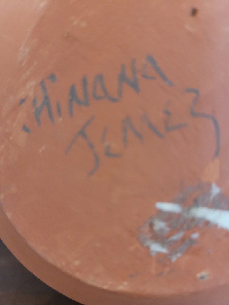 Unique Vintage Signed Chinana Jemez Native American Pottery Jar; - Etsy