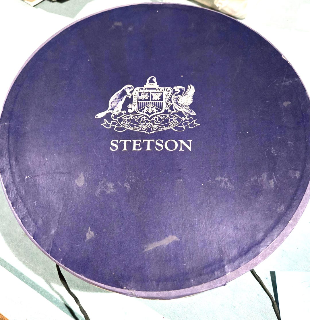 Vintage 1950 STETSON HAT Box~independence Hall/betsy Ross Home ...