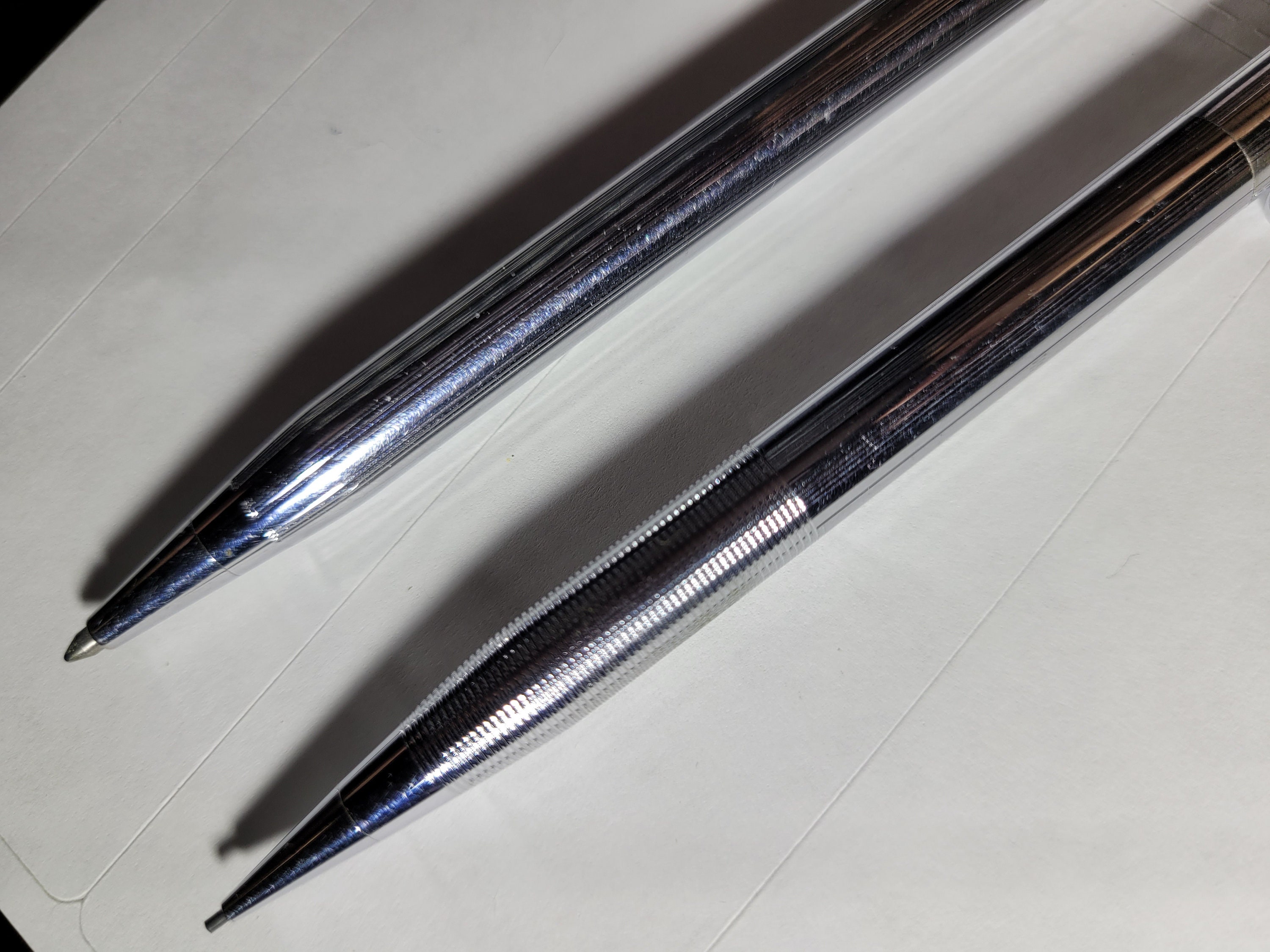 1980's Vintage Sleek, Slender Cross Chrome Mechanical Pen and Pencil - Etsy