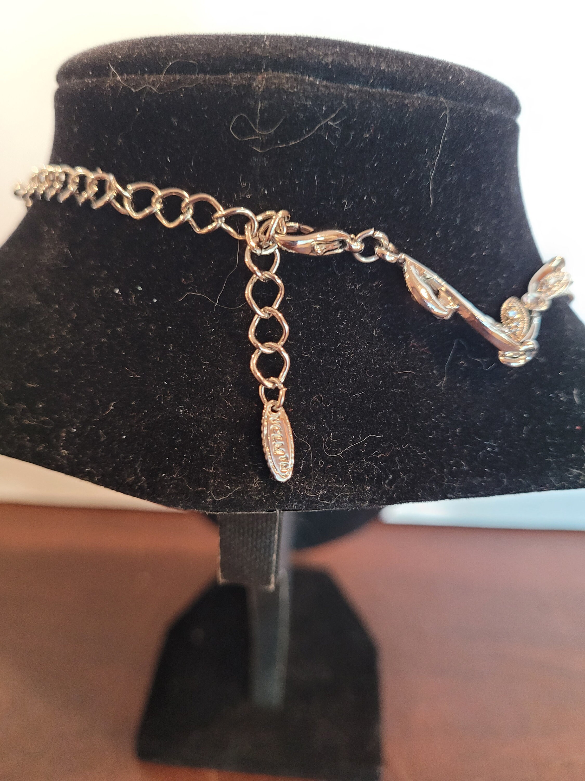 Silver and Crystal Vintage VCLM Flower and Leaves Prom or Bridal ...